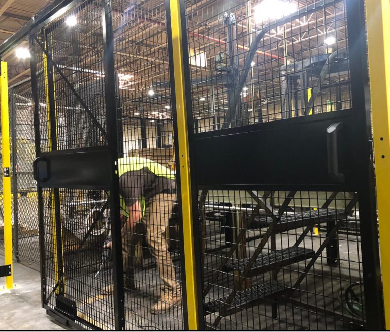 Conveyors Machine Guarding Safety Fence NJ - LockersUSA.com