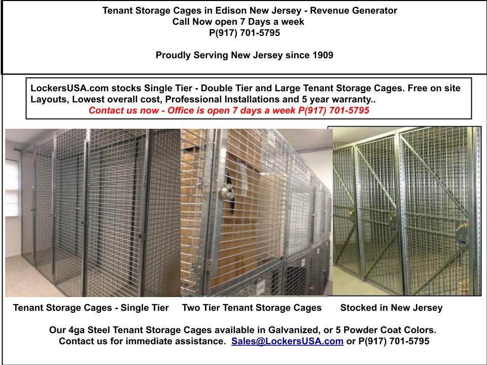 Tenant Storage Cages Edison - LockersUSA.com